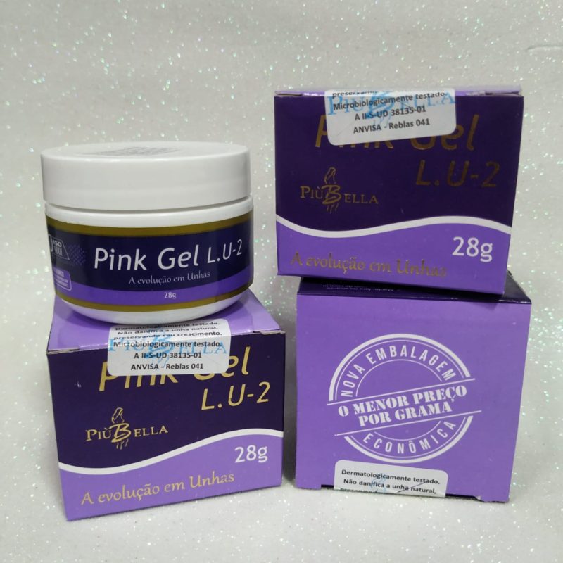 Piu bella Pink Gel Tradicional 14g - Diva's Pro